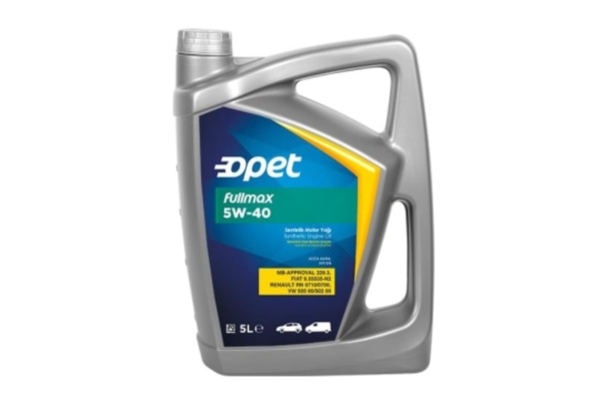 Моторное масло OPET Fullmax синтетическое, 5W-40, SN, 5 л 601448690 ...