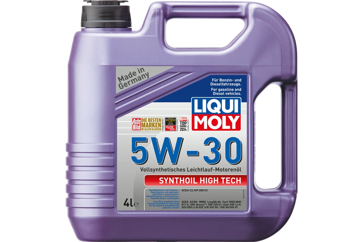 Синтетическое моторное масло 4л 5W-30 LIQUI MOLY Synthoil High Tech ...
