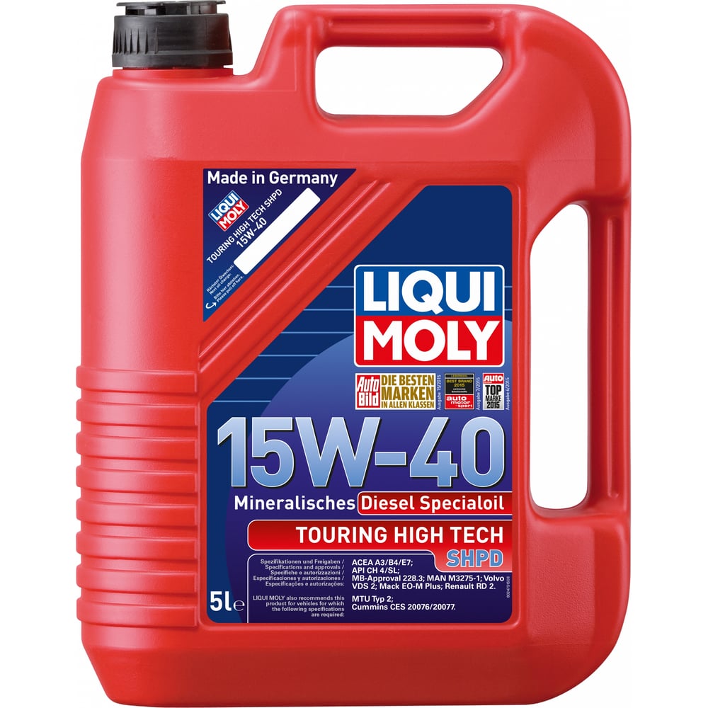Минеральное моторное масло LIQUI MOLY Touring High Tech SHPD-Motoroil ...