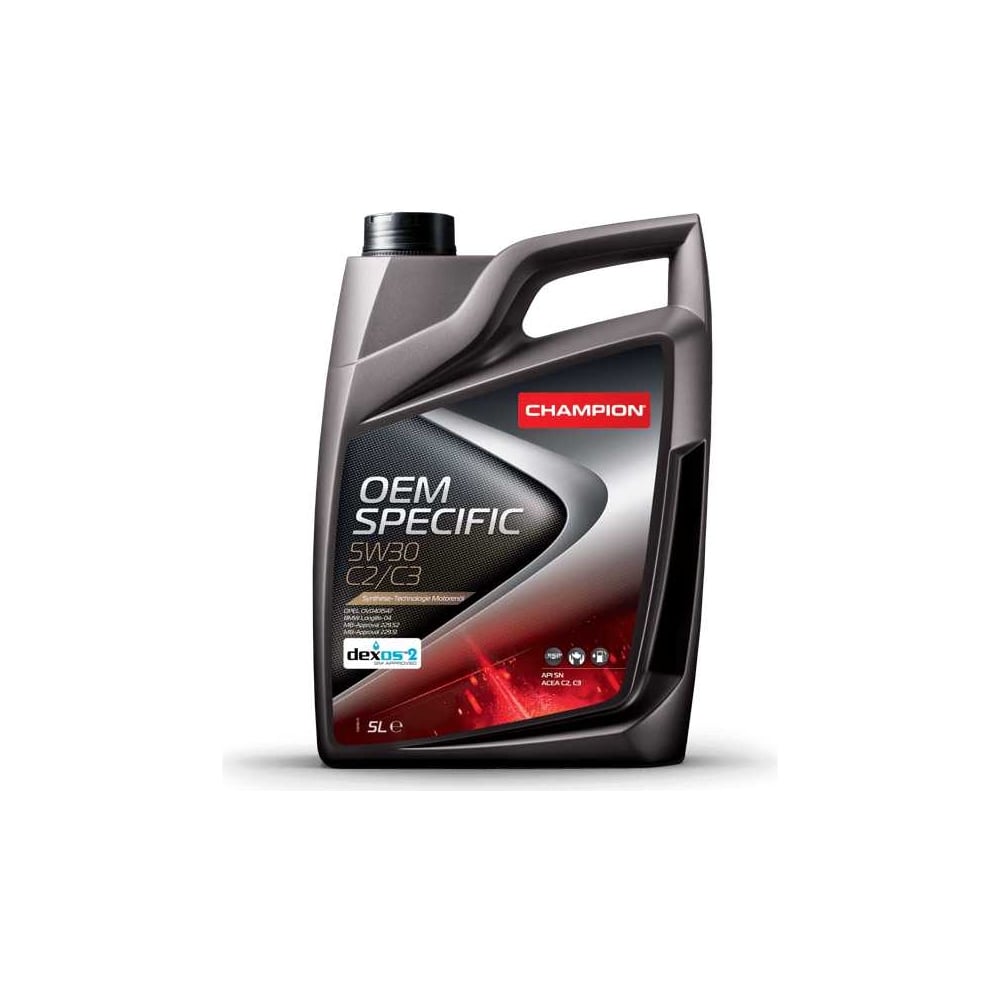 Автомобильное моторное масло CHAMPION OEM SPECIFIC 5w30 C2/ C3 5 литров ...