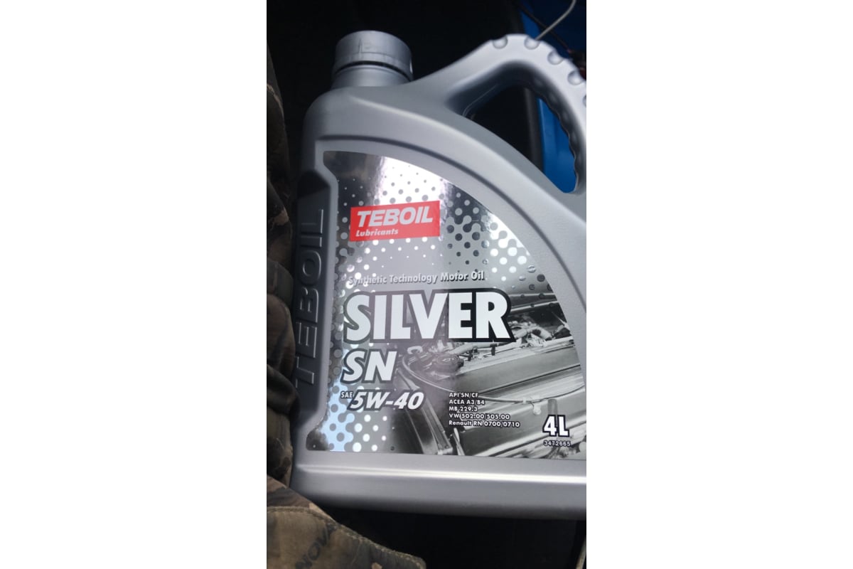 Моторное масло TEBOIL Silver SN, 5w-40, 4 л 3453924 - выгодная цена, отзывы, характеристики ...