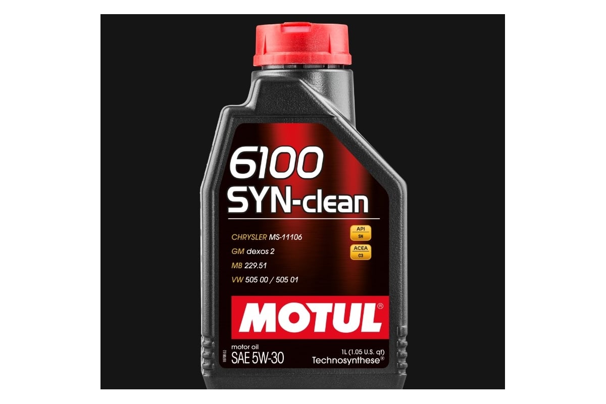 Моторное масло MOTUL 6100 SYN-CLEAN 5W30, 5 л 107948 107949 - выгодная ...