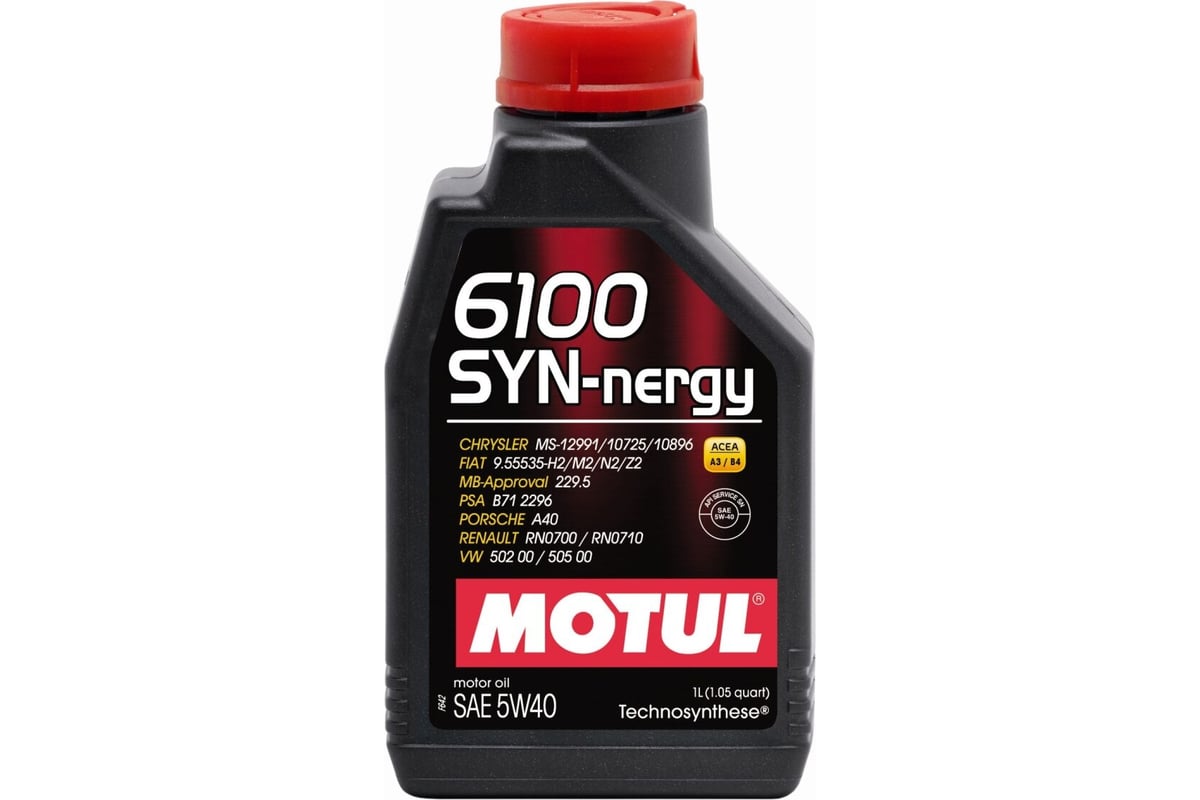 Моторное масло MOTUL 6100 SYN-NERGY 5W40, 1 л 111689 - выгодная цена ...