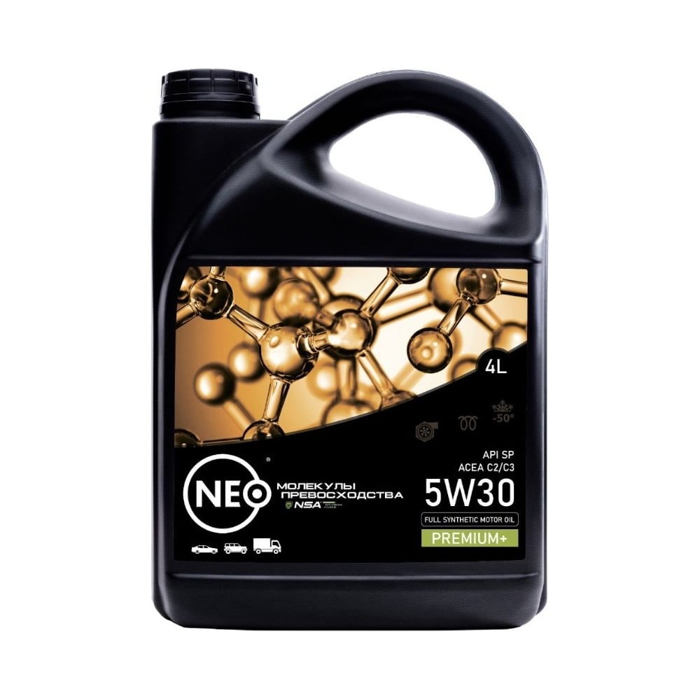 Моторное масло NEO Revolution 5W30, синтетическое, SP, C2/C3, 4 л ...