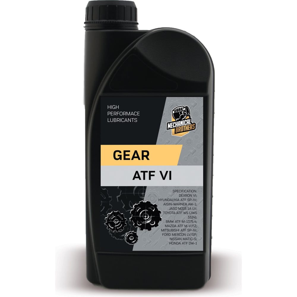 Трансмиссионное масло MECHANICAL BROTHERS gear atf vi 1л 4673725543877 ...