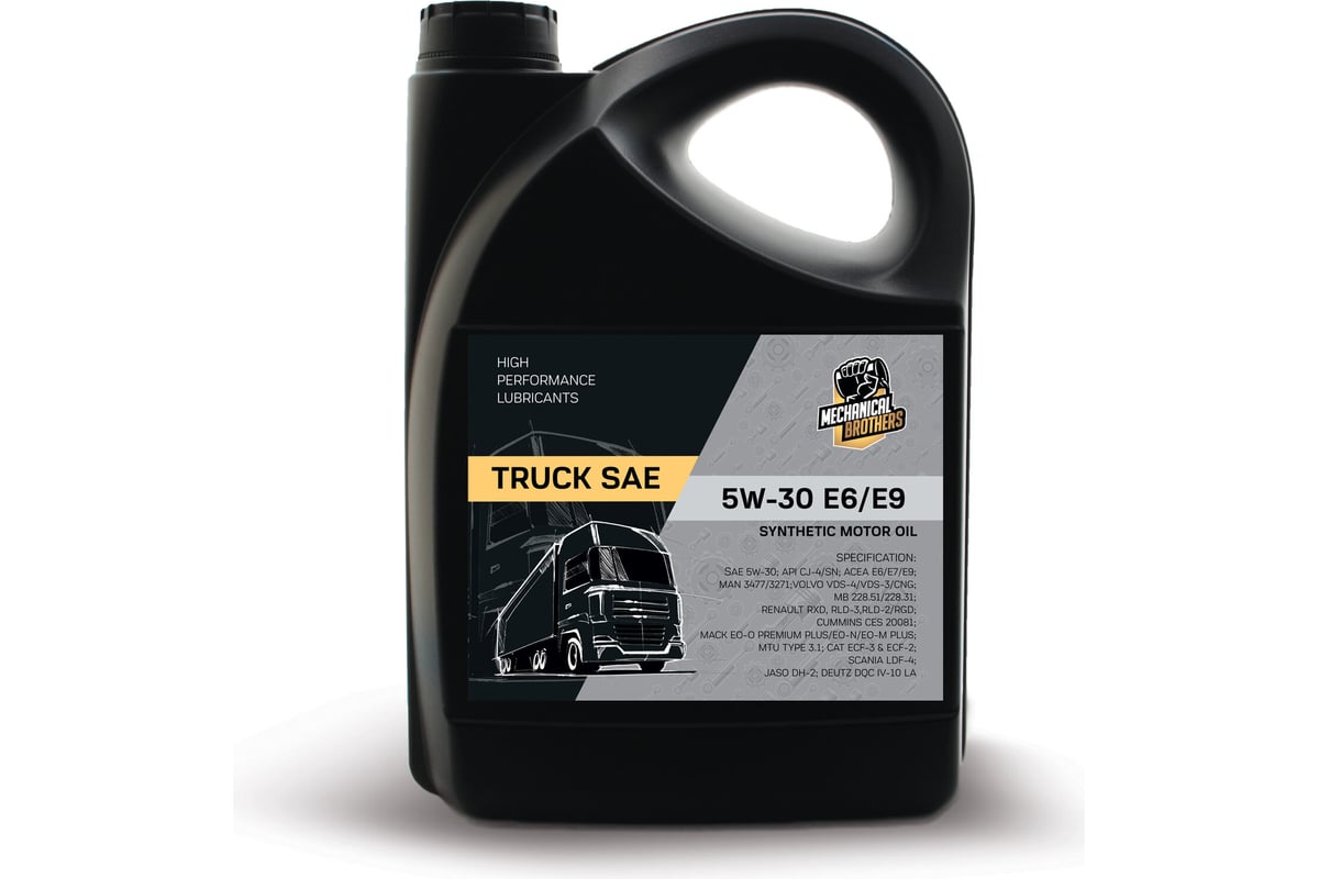 Моторное масло MECHANICAL BROTHERS truck sae 5w-30 e6/e9 5л ...