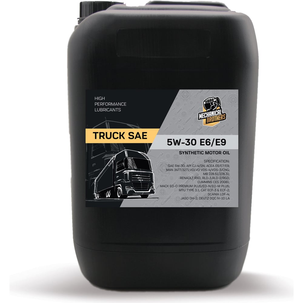 Моторное масло MECHANICAL BROTHERS truck sae 5w-30 e6/e9 20л ...