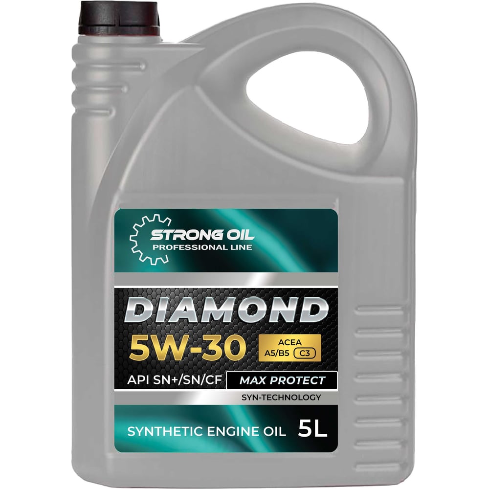 Масло STRONG OIL DIAMOND ENGINE 5W-30 SN/SN+ синтетика, канистра 5 л ...