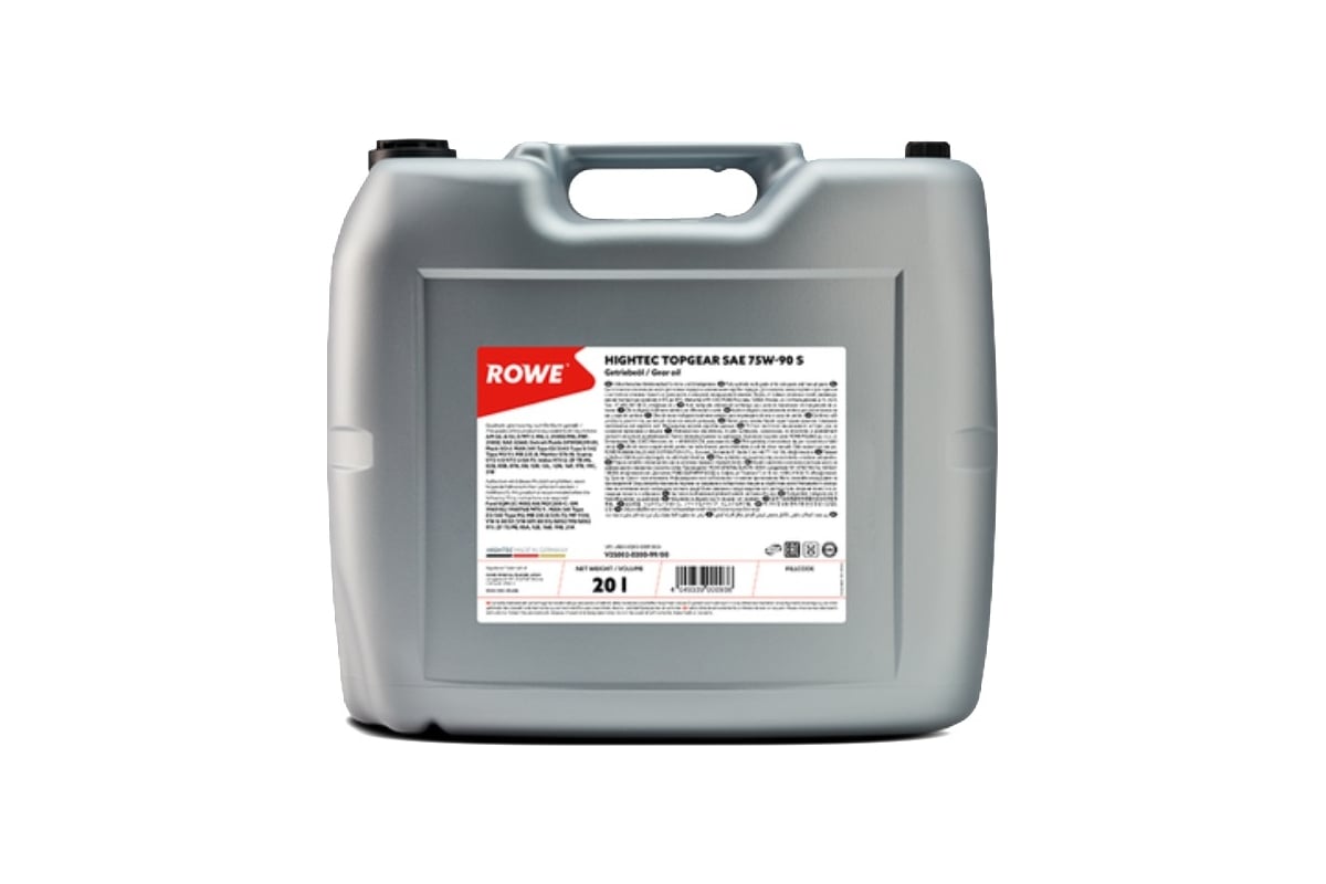 Трансмиссионное масло ROWE HIGHTEC TOPGEAR SAE 75W-90 S 25002-0200-99 - выгодная цена, отзывы ...