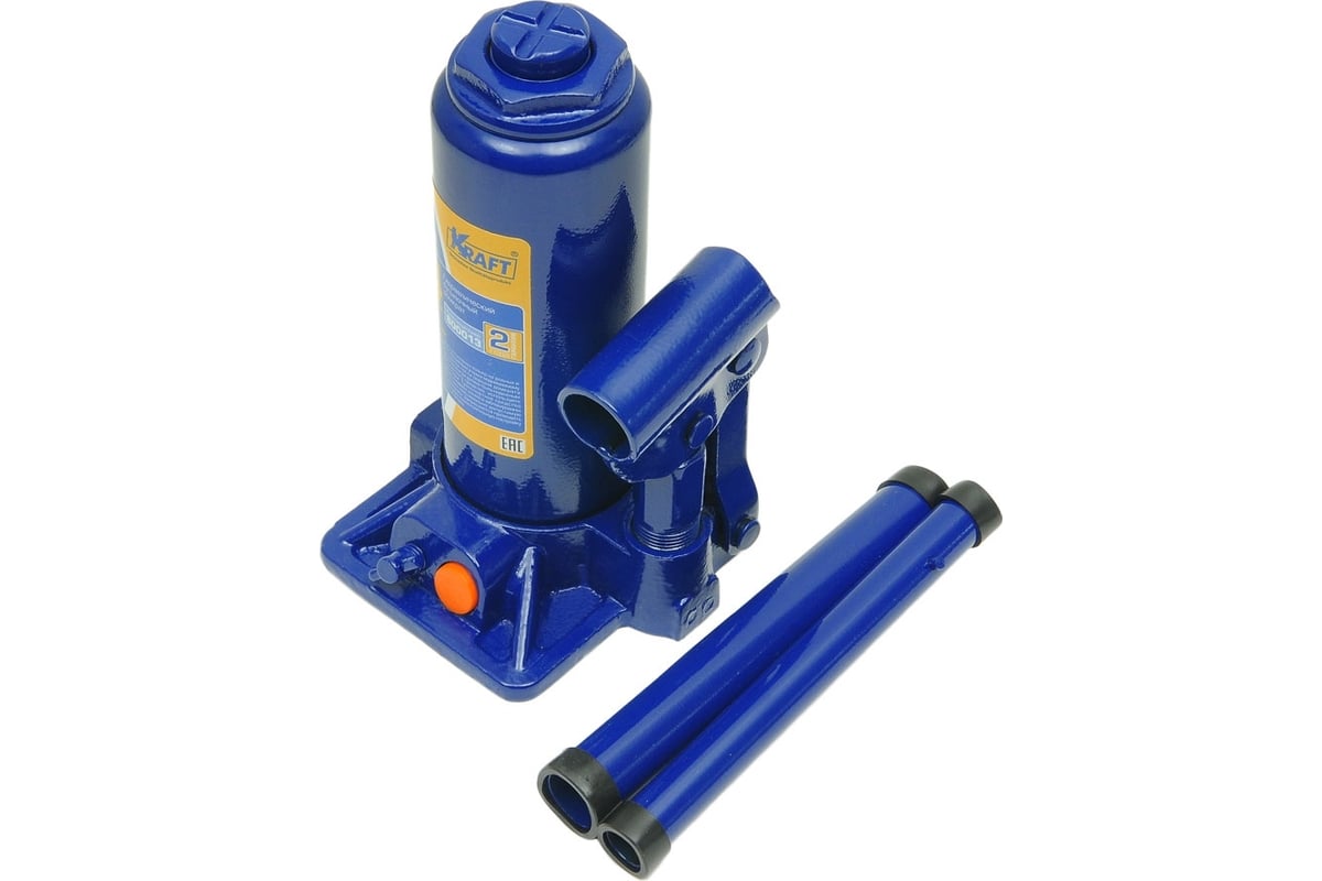 Бутылочный домкрат KRAFT 4 т, в кейсе, min 195мм-max 380мм KT 800014 ...