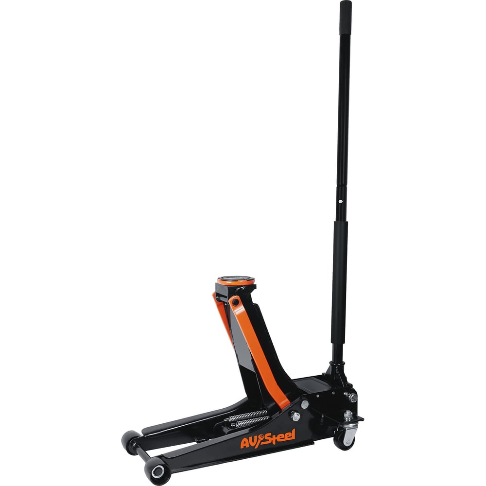 Домкрат гидравлический подкатной AV Steel 3т низкопрофильный, 75-505мм ...