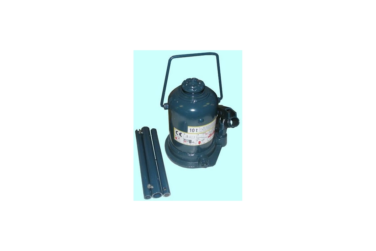 Гидравлический бутылочный домкрат CNIC TF1008 2-х плунжерный, 10 т, 198 ...