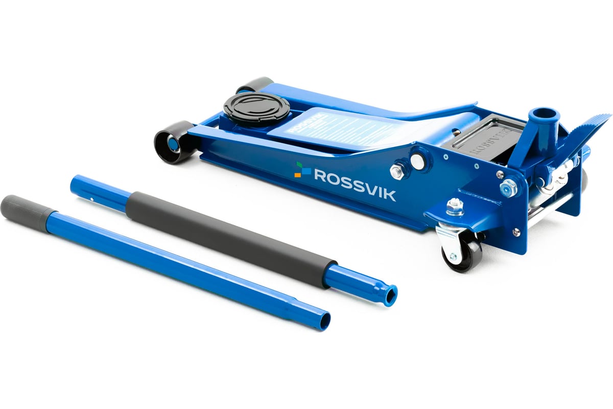 Подкатной домкрат Rossvik V3 LOW PROFILE с педалью, г/п 3 т, 75-505 мм PEDAL TH32505B - купить ...