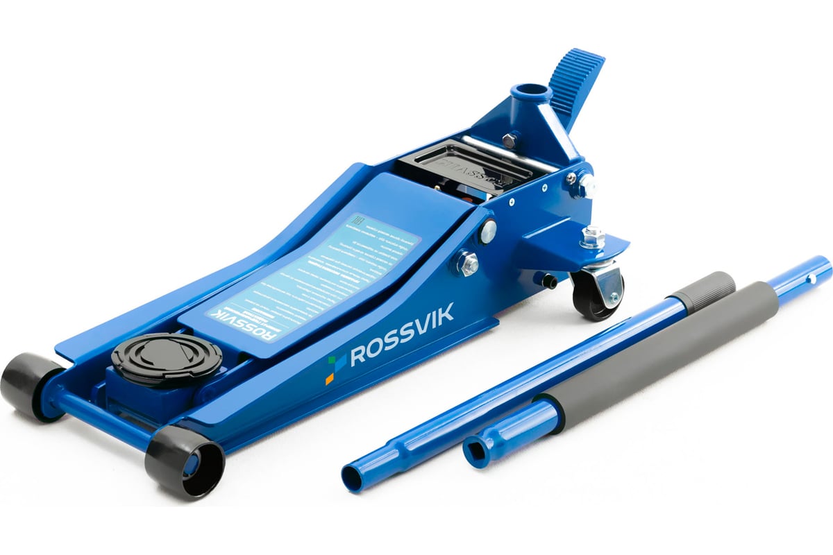 Подкатной домкрат Rossvik V3 LOW PROFILE с педалью, г/п 3 т, 75-505 мм ...