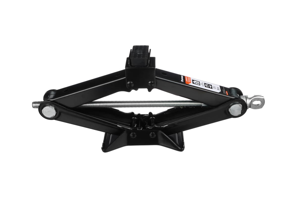 Механический ромбический домкрат ЕРМАК 2т, высота подъема 110-395мм, резиновая площадка 770-059 ...