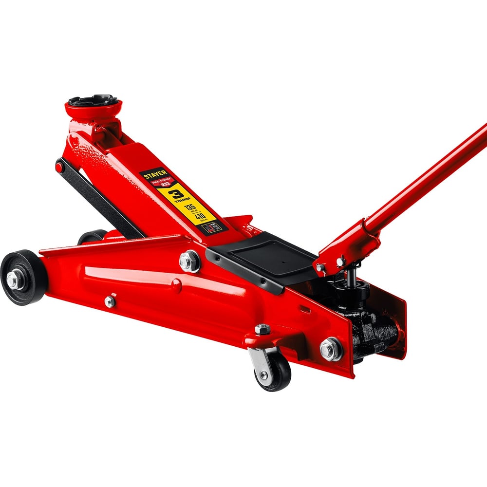 Подкатной домкрат с увеличенным подъемом STAYER Red Force R-33 3т, 135 ...