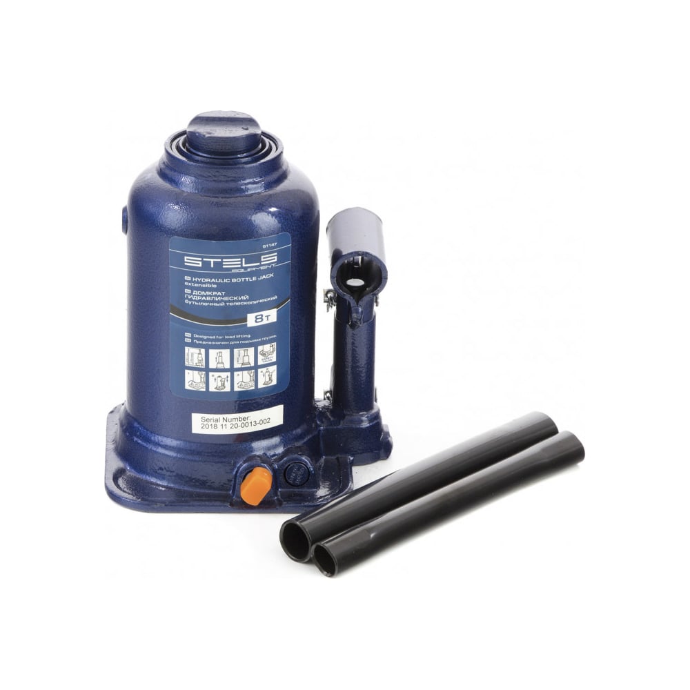 Гидравлический бутылочный телескопический домкрат 8 т, подъем 170-430 ...
