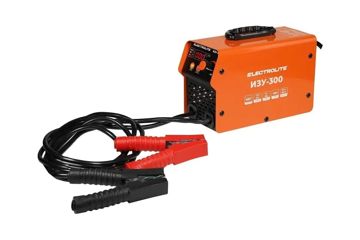 Инверторное пуско-зарядное устройство Electrolite изу-300 EL 12/24 В, 50-400 Ач, 220 В 5107 ...