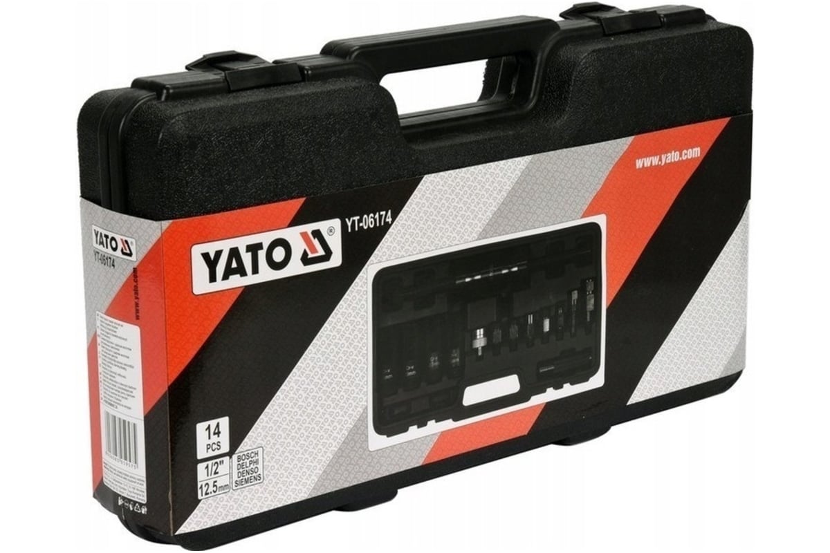 Набор инерционных съемников YATO 14 предметов (пластиковый кейс) YT ...