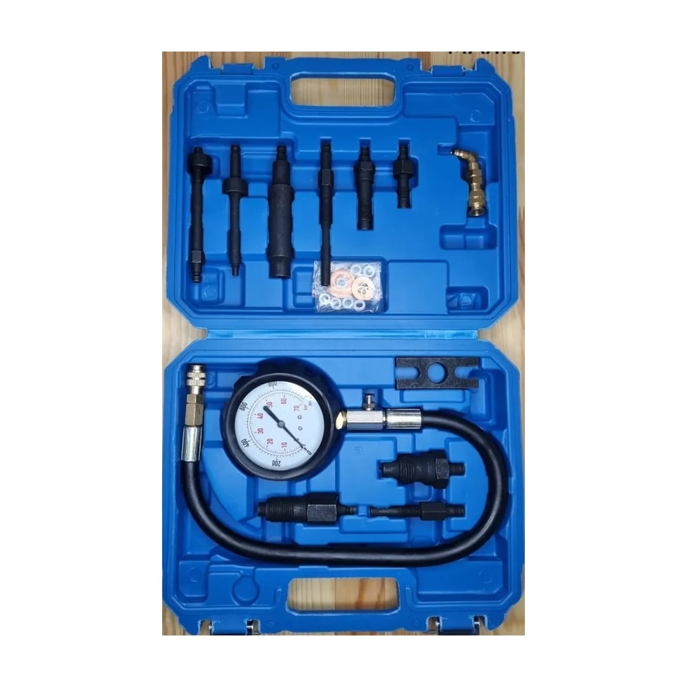 Компрессометр для дизельных двигателей МаякАвто 12 предметов, в кейсе ...