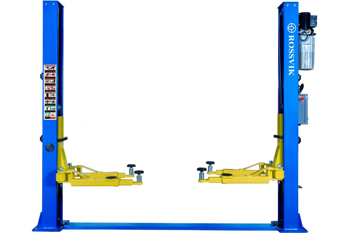 Автоподъемник двухстоечный Rossvik T4B г/п 4.0т, 380В, электрогидравлический с нижней ...