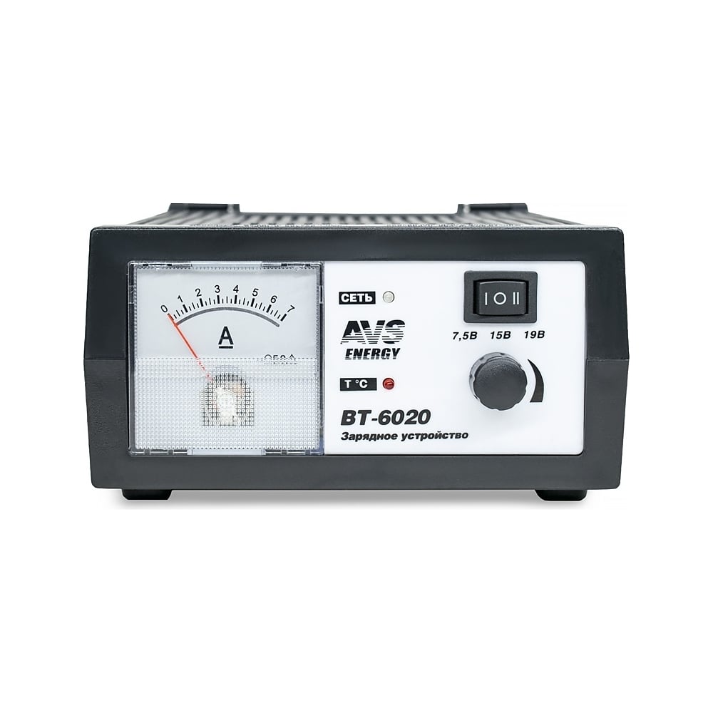Зарядное устройство для автомобильного аккумулятора AVS BT-6020 (7A) 6/12V A78867S - выгодная ...