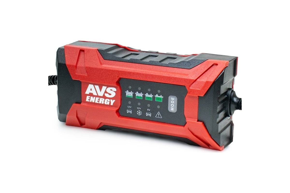 Зарядное устройство для автомобильного аккумулятора AVS BT-2S (2A, 25W) 6/12V A07313S - выгодная ...
