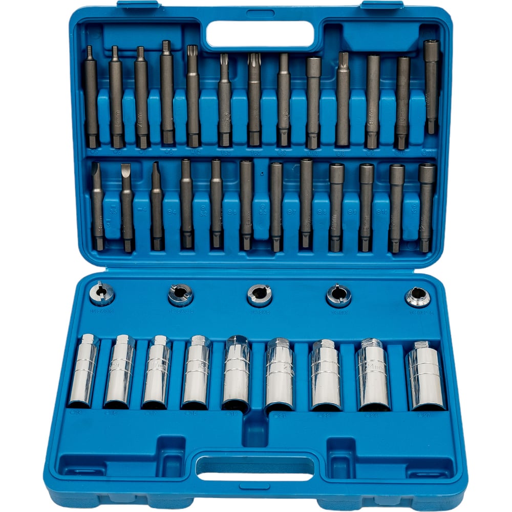 Набор головок и вставок для стоек амортизаторов 39пр., в кейсе Эврика ER-86417 806462 - выгодная ...