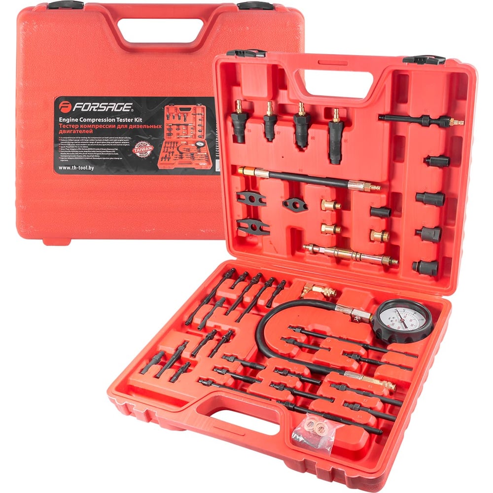Тестер компрессии для дизельных двигателей Forsage в кейсе F-937G1 ...