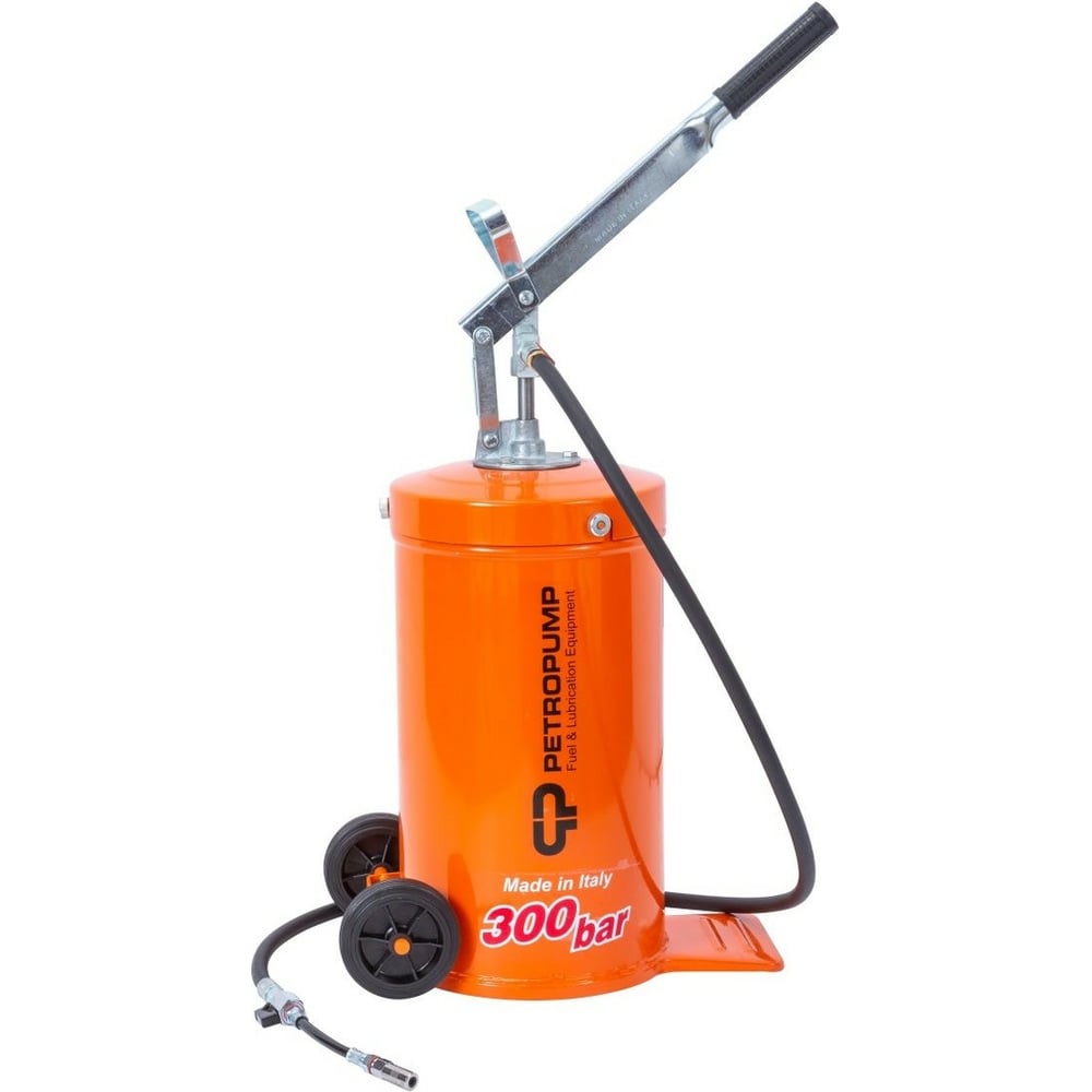 Ручной солидолонагнетатель Petropump 16 кг, с тележкой, 300 бар ...