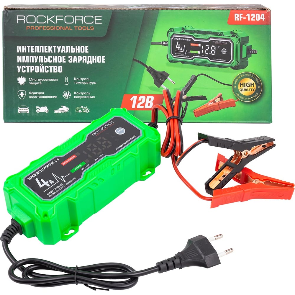 Устройство зарядное импульсное для АКБ Rockforce RF-1204(60930) - выгодная цена, отзывы ...