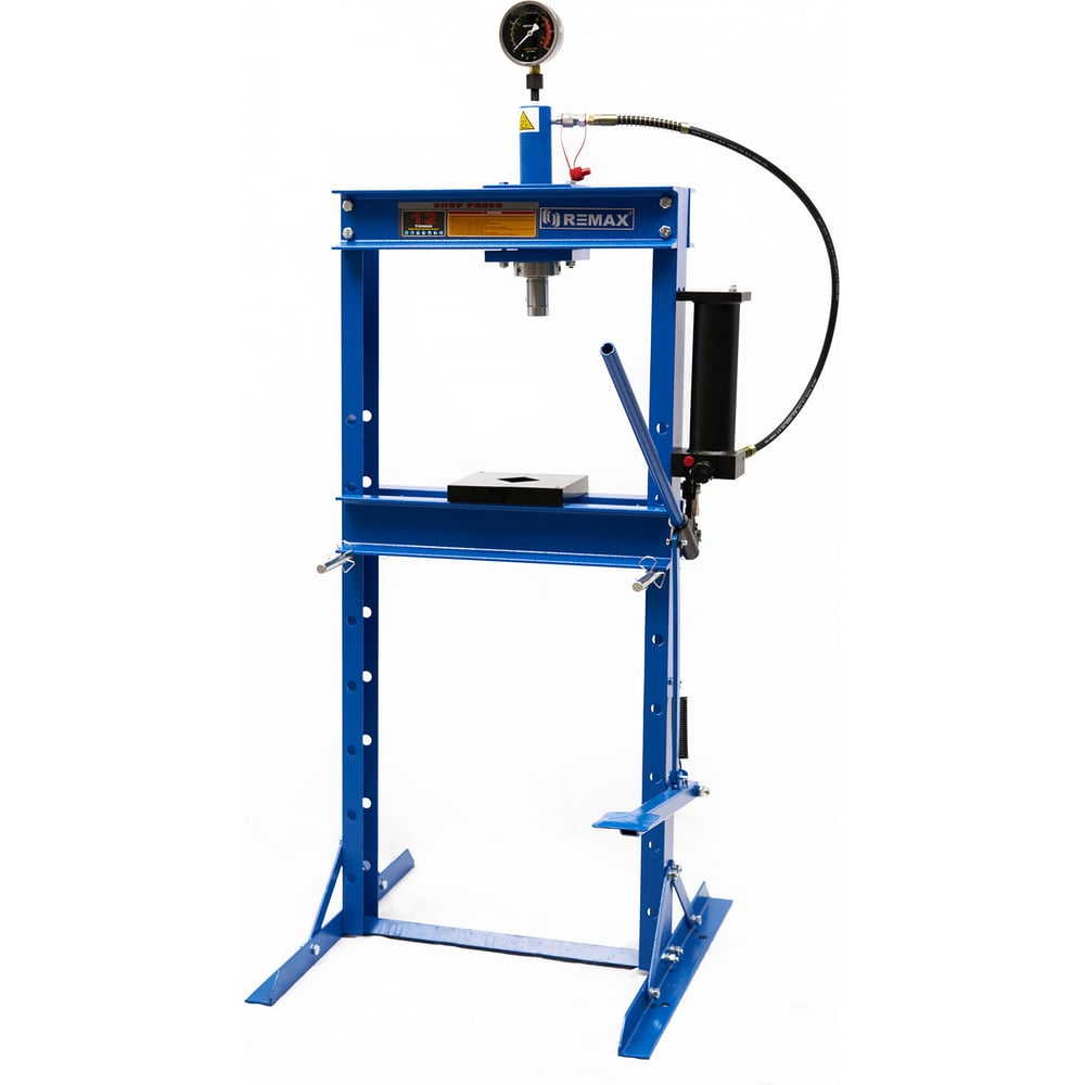 Пресс гидравлический ROSSVIK 12 тонн, напольный, с педалью, цвет синий RAL 5005 HJ0803B.5005 ...
