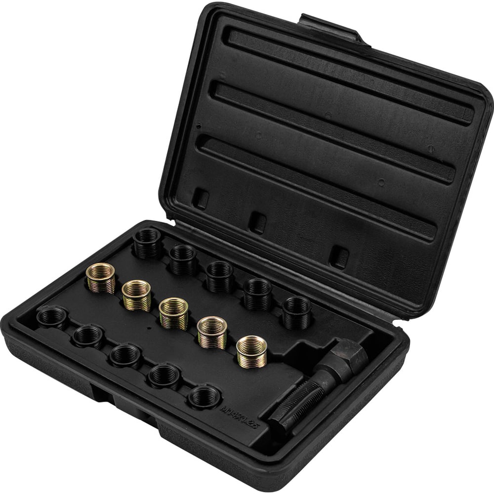 Набор метчиков и плашек для восстановления резьбы Rockforce 16 предметов RF-17580(65385 ...
