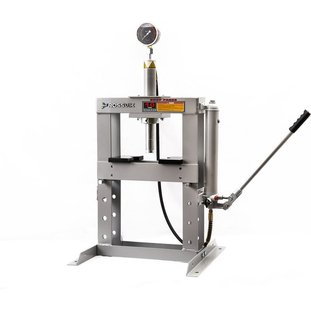 Пресс гидравлический ROSSVIK 10 тонн, настольный, цвет серый RAL 7016 HJ0802.7016 - выгодная ...