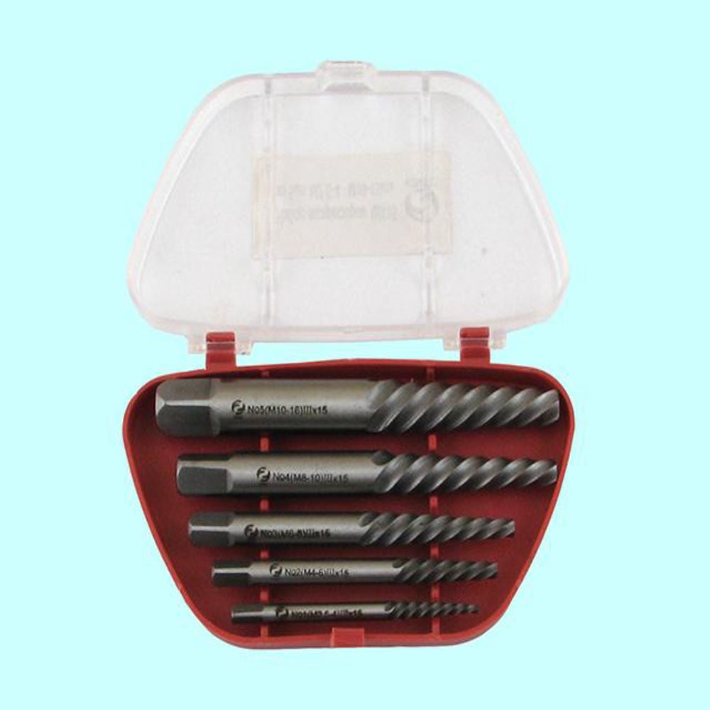 Экстракторы для выкручивания сломанных саморезов и болтов Vitatools набор 6 шт, М3-М18, с кейсом ...