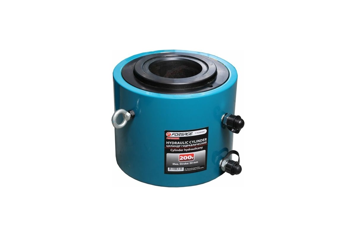 Гидравлический цилиндр двойного действия со сквозным отверстием в штоке ...