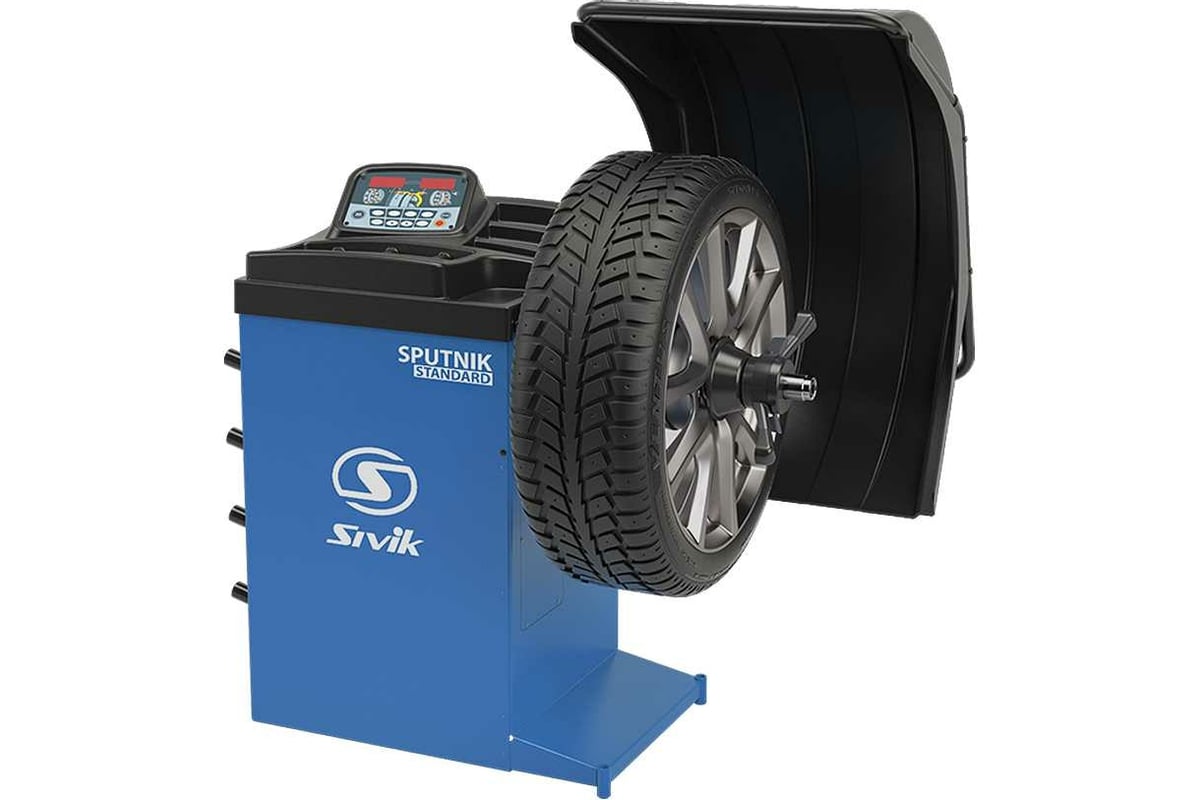 Станок для балансировки колес Sivik СБМК-60 Ст АТС Стандарт синий ...