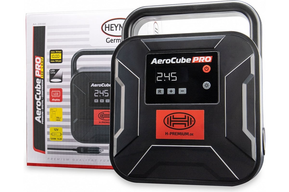 Компрессор цифровой автоматический Heyner COMPACTPOWER PRO Премиум, 12V ...