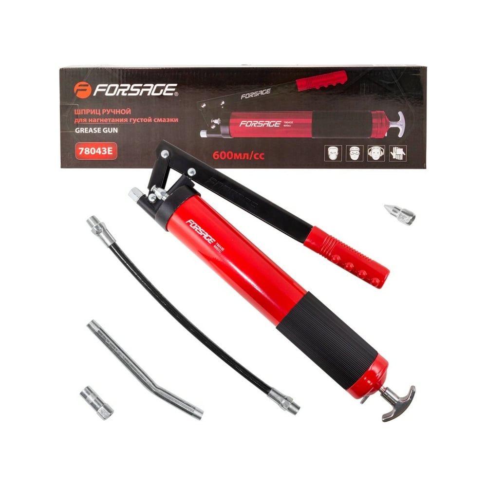 Ручной шприц для нагнетания густой смазки Forsage 600 мл F-78043E(51265 ...