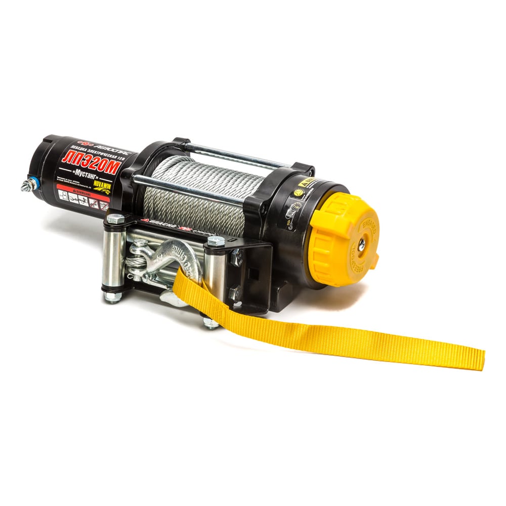 Лебедка для квадроцикла Автоспас ЛПЭ20М Мустанг 12В W1402 - выгодная ...