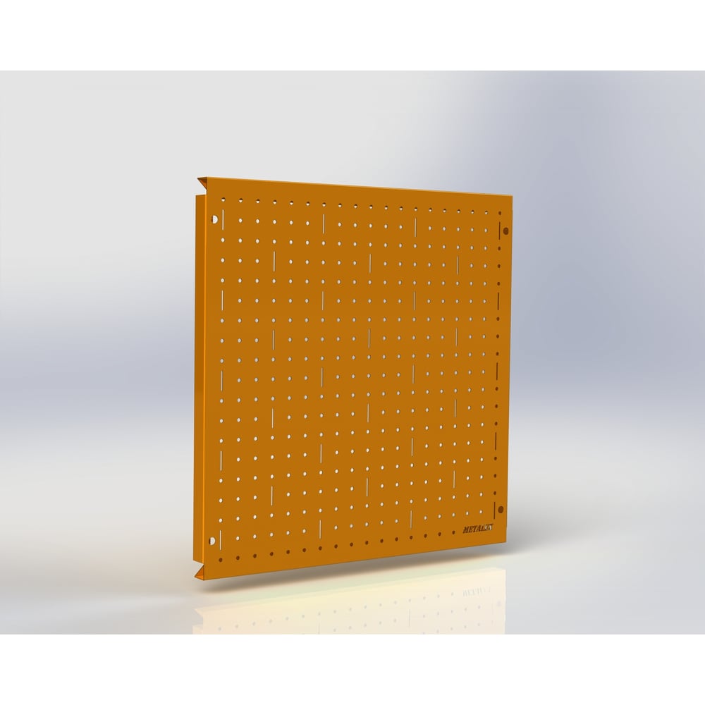 Металлическая перфопанель ООО Металекс Metalex 500x500 мм, оранжевая ...