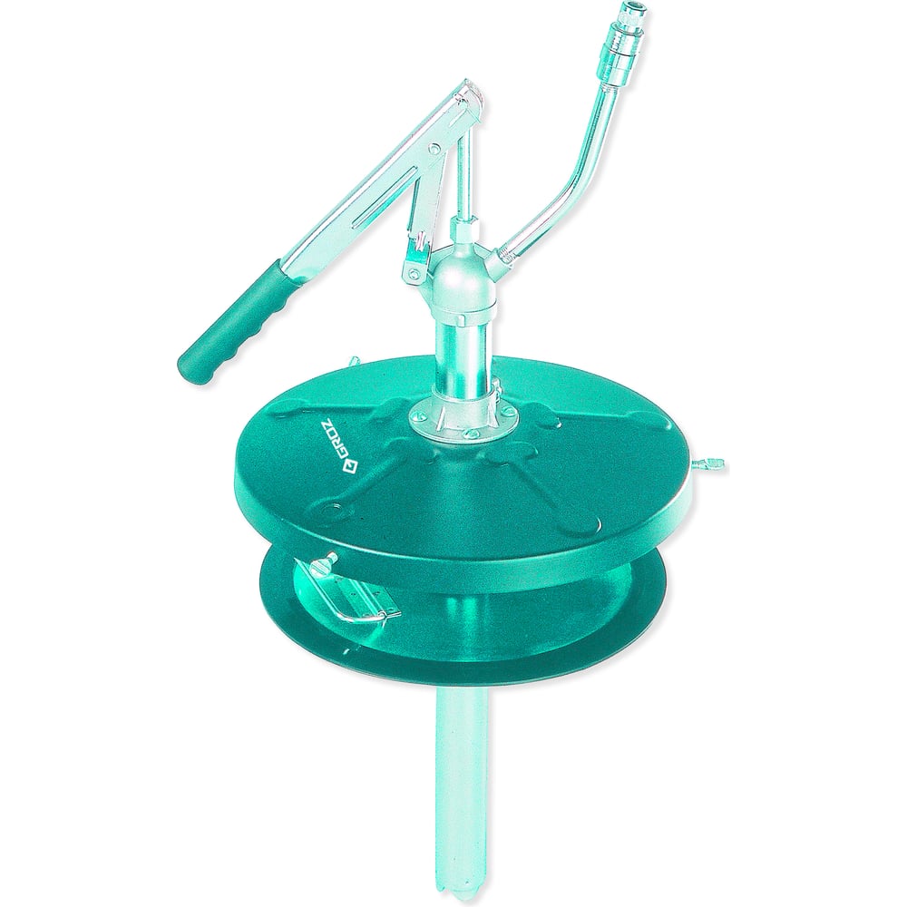 Нагнетатель смазки из емкости 55кг для заправки плунжерных шприцев GROZ ...