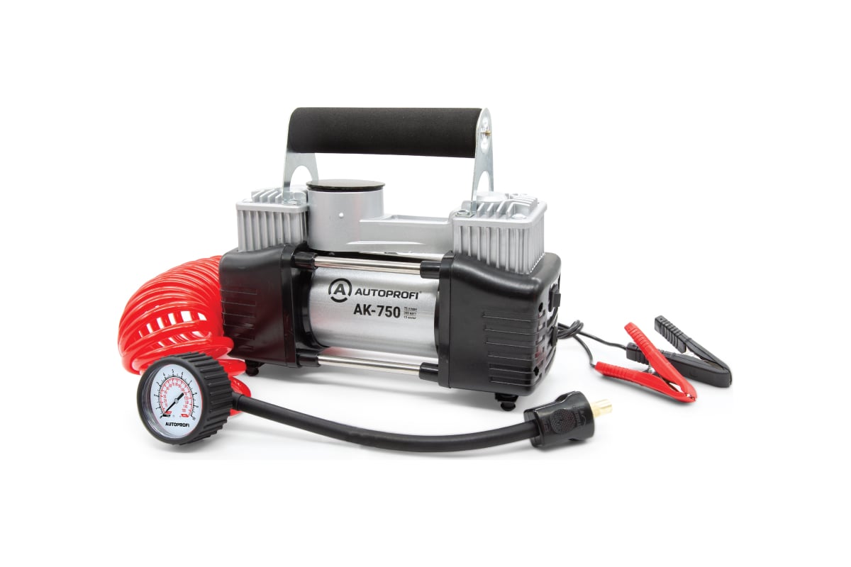 Воздушный компрессор AUTOPROFI 75 л./мин., 12v/30a, 300w, шланг 5 м ...