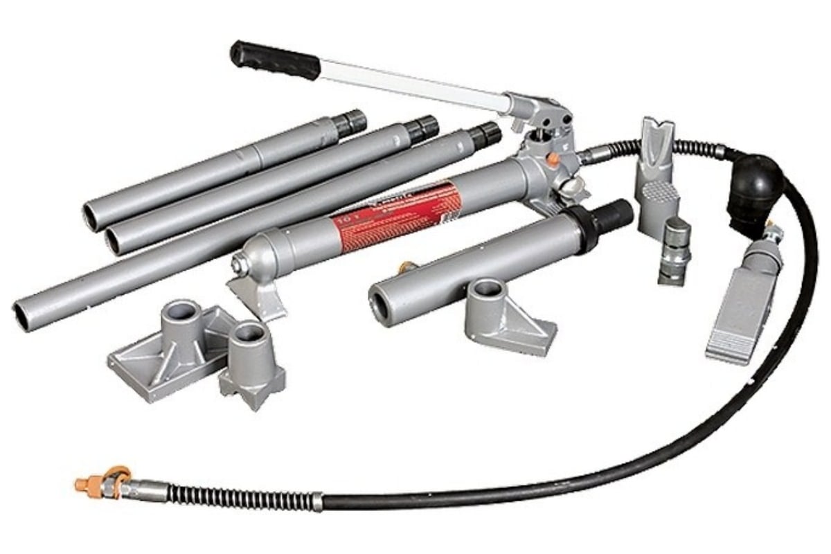 Гидравлическая растяжка MATRIX (10 т, 12 предметов, 7 сменных насадок ...