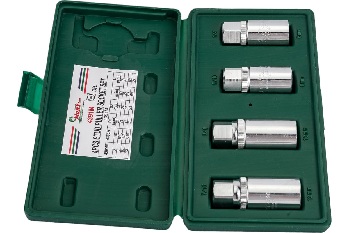 Набор шпильковертов Hans 4391M - выгодная цена, отзывы, характеристики ...