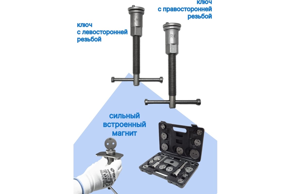 Набор для обслуживания тормозных суппортов Forsage 18 предметов F-65805 ...