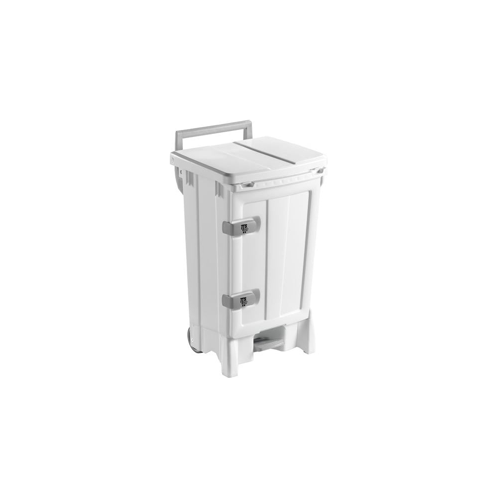 Контейнер TTS OpenUp 90 с педалью, дверью и белой крышкой, полипропилен ...