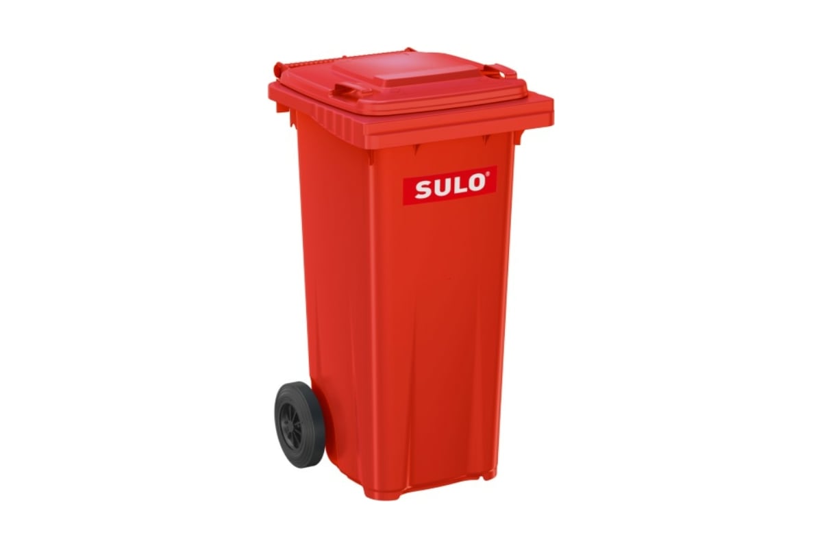 Контейнер для мусора SULO красный 120 л 00-00025097 - выгодная цена ...