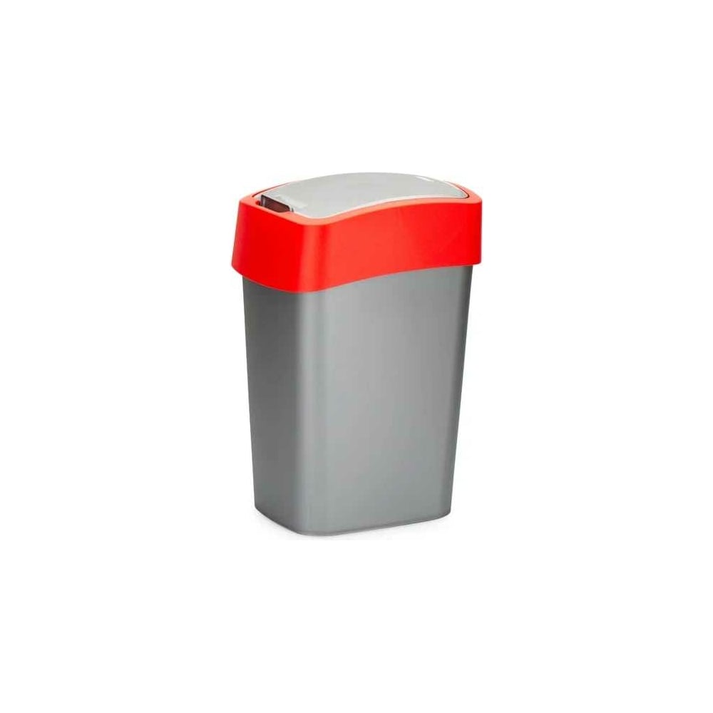 Контейнер для мусора CURVER FLIP BIN 10 л, цвет красный 190170 ...