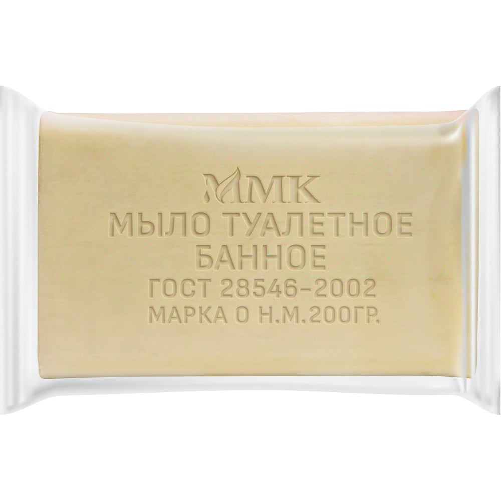 Туалетное мыло ММК 200 гр. "Банное" в прозрачной обертке МКТУ0521 ...